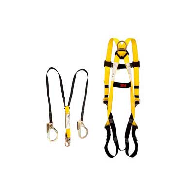 Orex PFAS08R GREEN Safety Harness And Dual Webbing-Type Lanyard